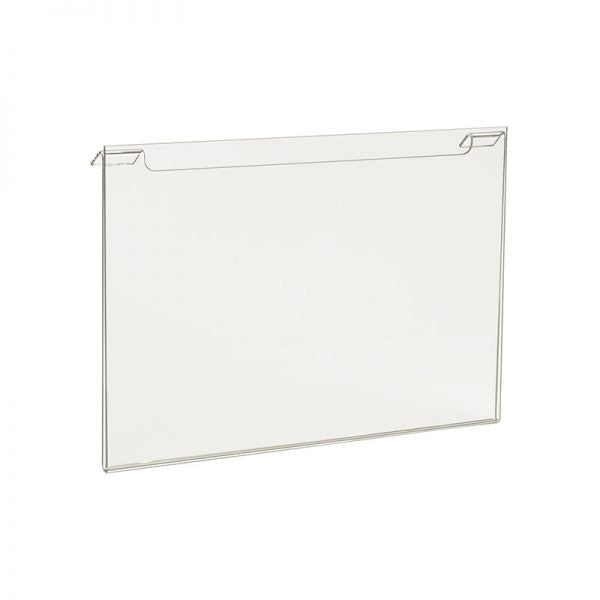 11" x 8½” Acrylic Horizontal Sign Holder for Slatwall/Gridwall ...